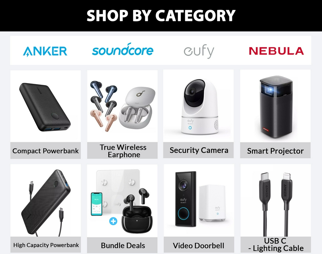 Anker Official Store, Online Shop Mar 2023 | Shopee Singapore