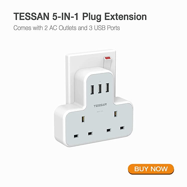 TESSAN Travel Plug Adapter, Online Shop | Shopee Singapore