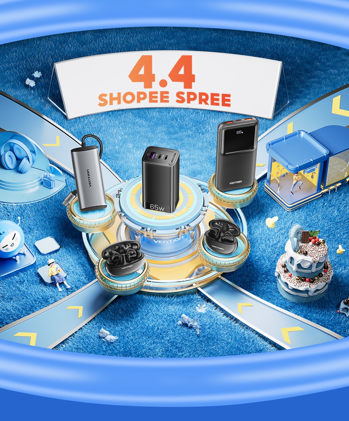 Vention Official Store, Online Shop Jul 2024 | Shopee Singapore