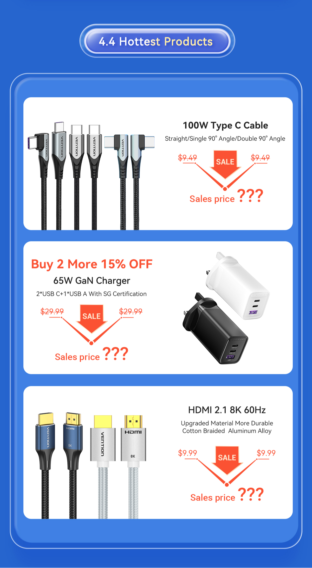 Vention Official Store, Online Shop Jul 2024 | Shopee Singapore