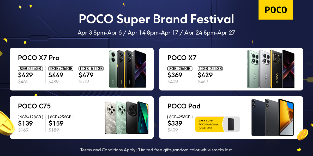 POCO Official Store Global, Online Shop Apr 2025 | Shopee Singapore