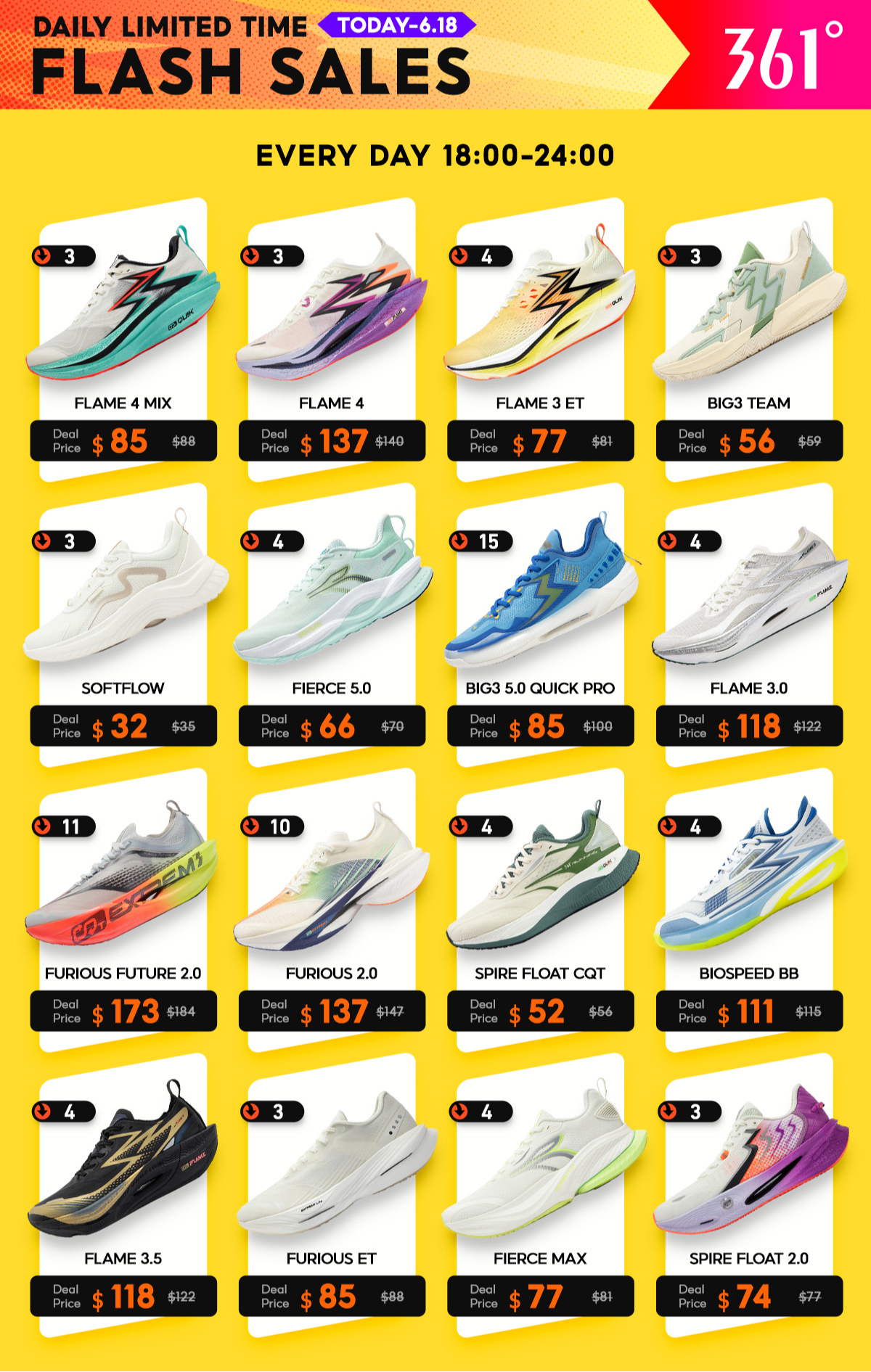 361 Degrees Official Store, Online Shop May 2026 | Shopee Singapore