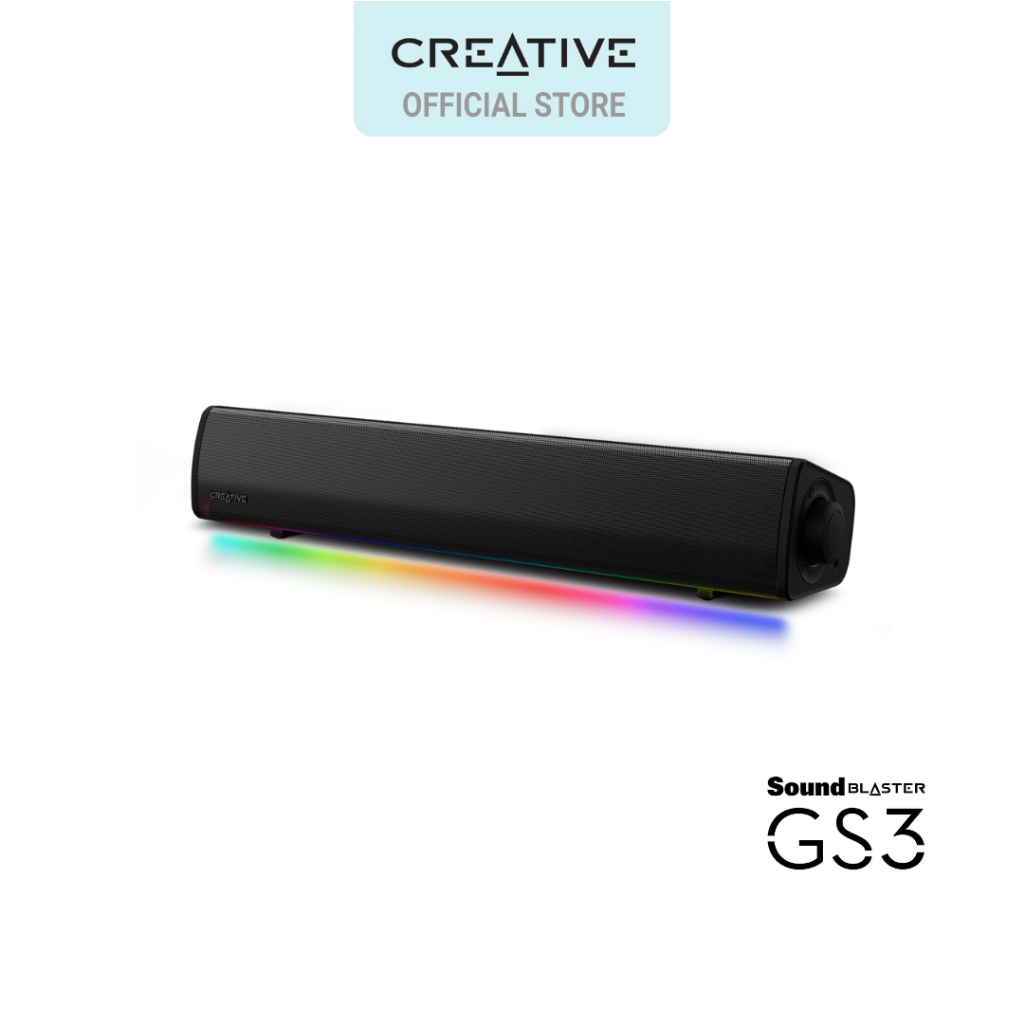 Creative Sound Blaster GS3 – Compact RGB Gaming Soundbar With Superwide ...