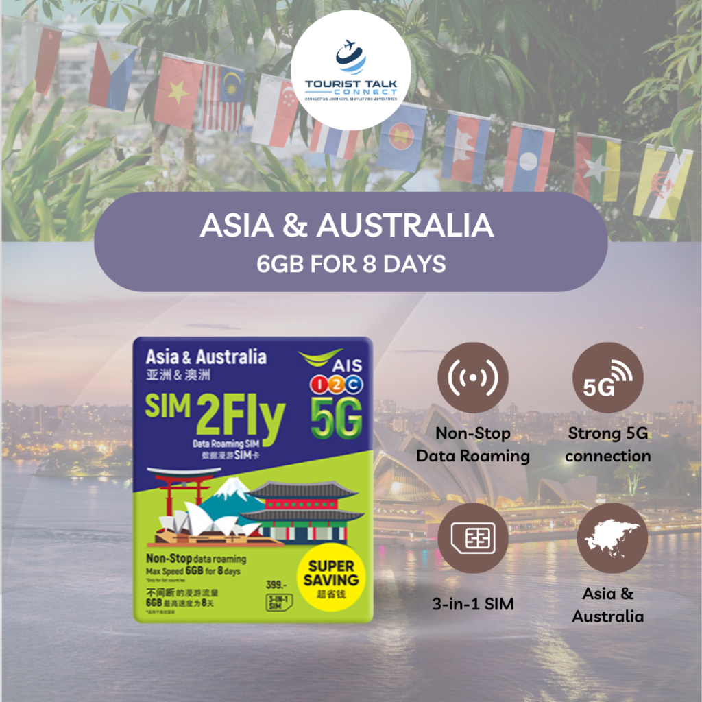 AIS SIM2Fly ESIM 6GB Asia Plan, 04/04/2024