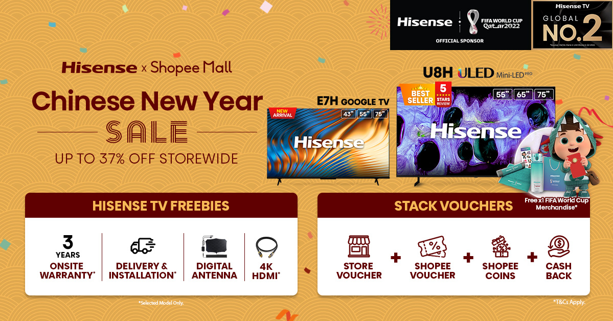 Hisense Official Store, Online Shop Feb 2023 | Shopee Singapore