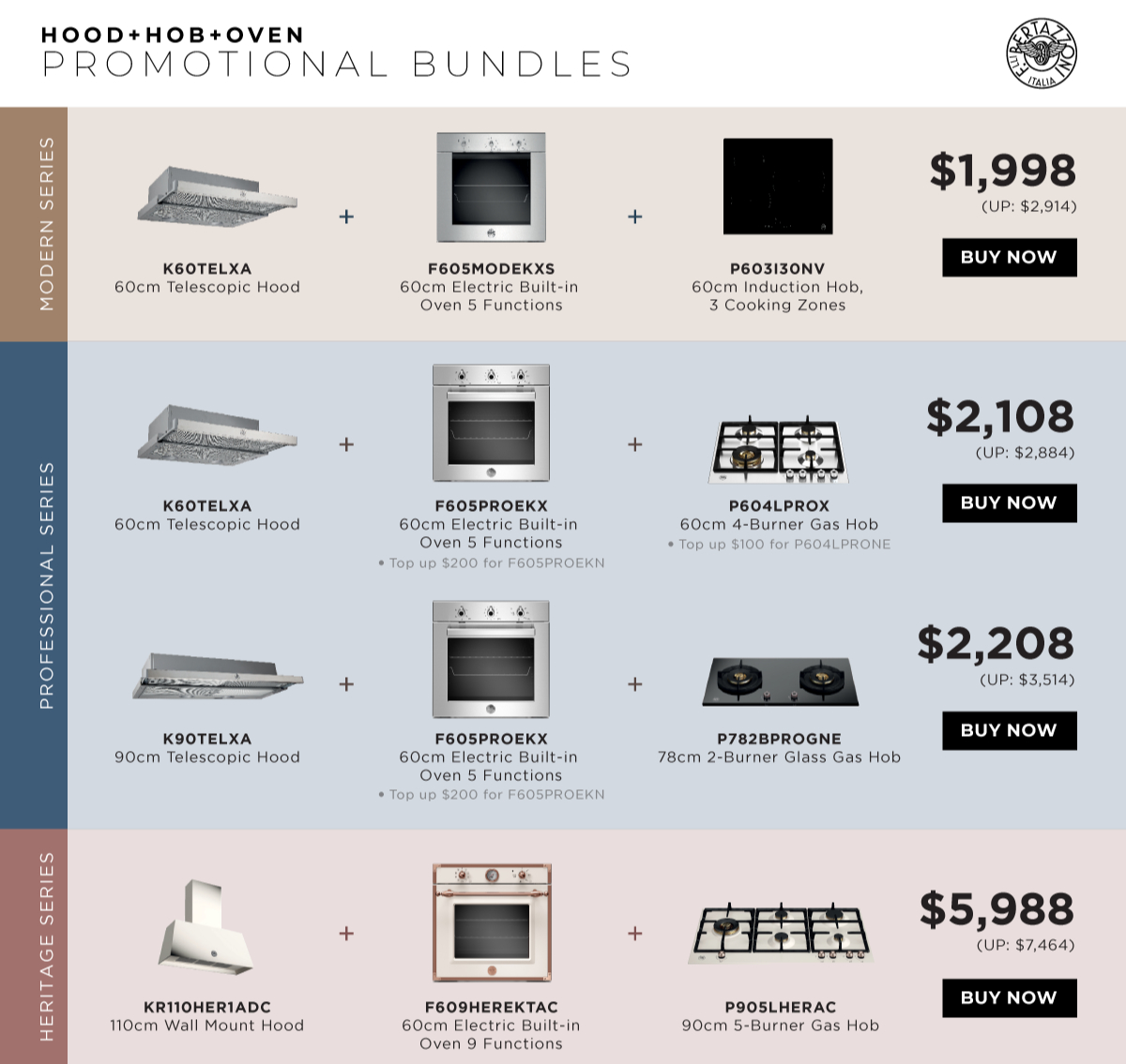 Bertazzoni Official Store, Online Shop May 2023 | Shopee Singapore