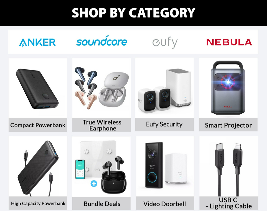 Anker Official Store, Online Shop Oct 2023 | Shopee Singapore
