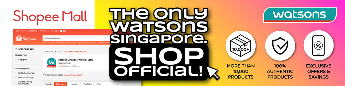 Watsons Singapore Official Store, Online Shop May 2026 | Shopee Singapore