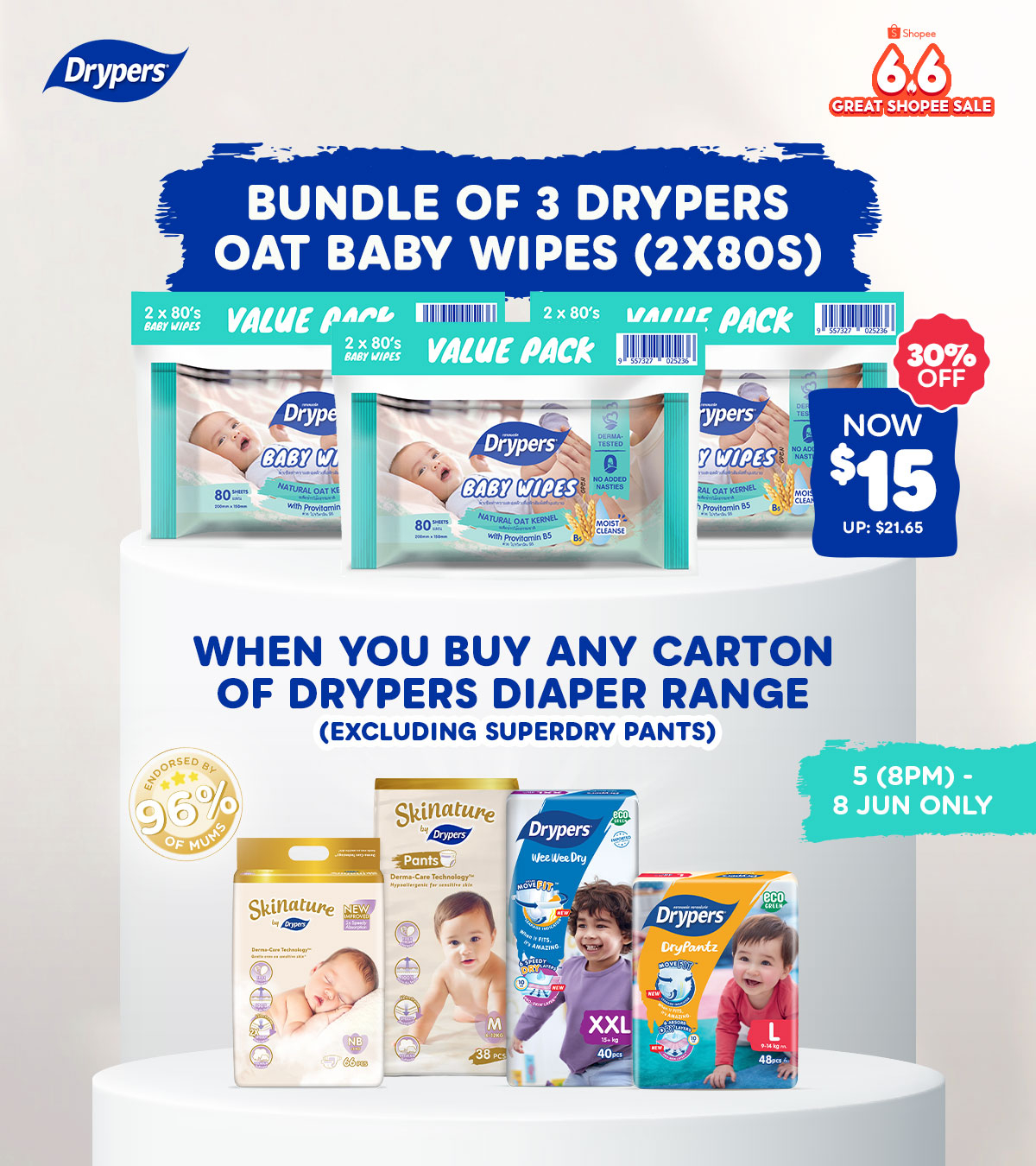 Drypers Official Store, Online Shop Jun 2025 | Shopee Singapore