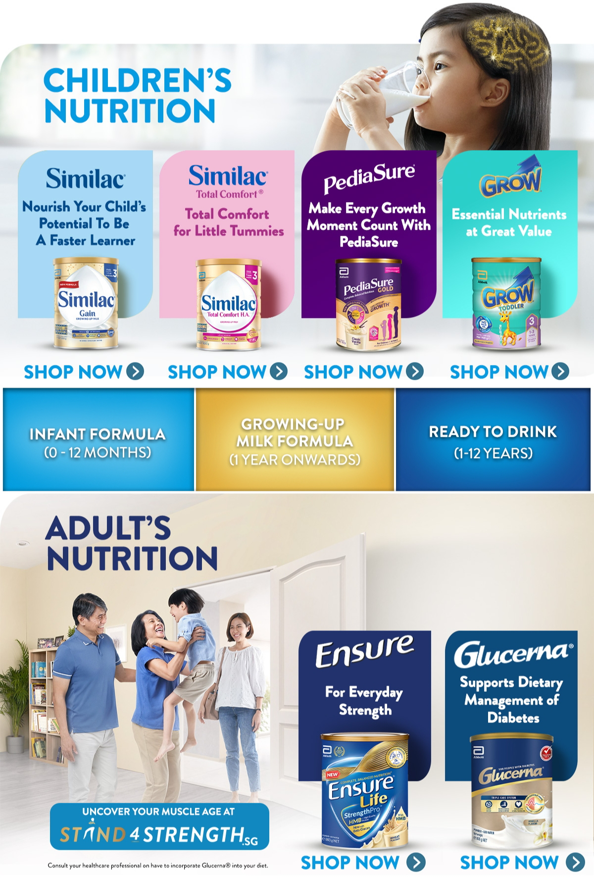 Abbott's Nutrition Official Store, Online Shop Jul 2024 | Shopee Singapore