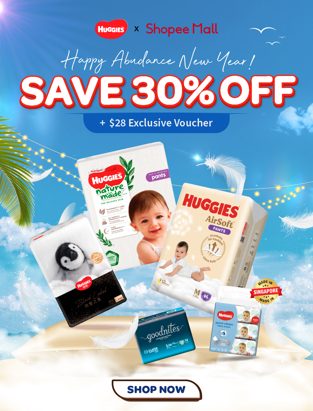 Huggies Official Store, Online Shop Feb 2024 | Shopee Singapore
