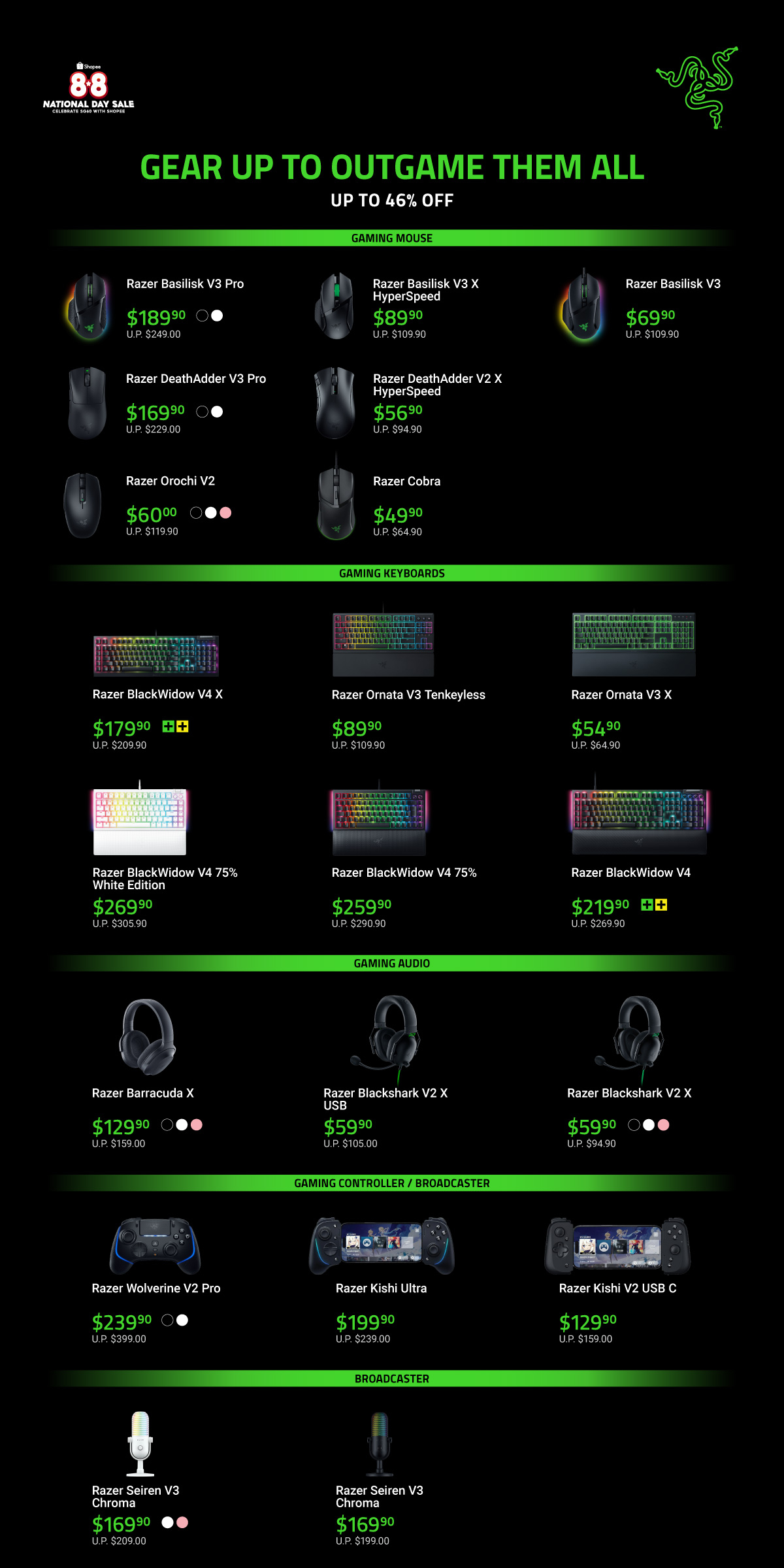 Official Razer Store, Online Shop Aug 2025 | Shopee Singapore
