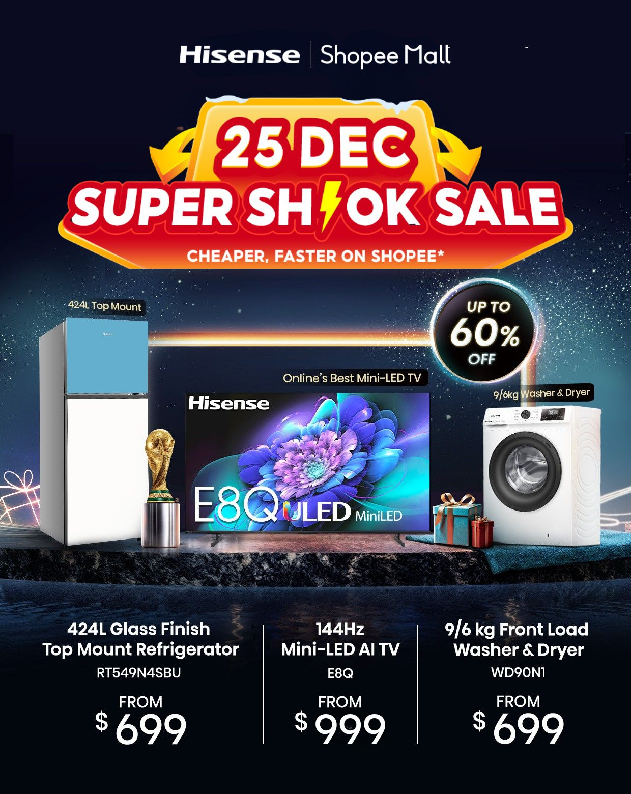 Hisense Official Store, Online Shop Dec 2025 | Shopee Singapore