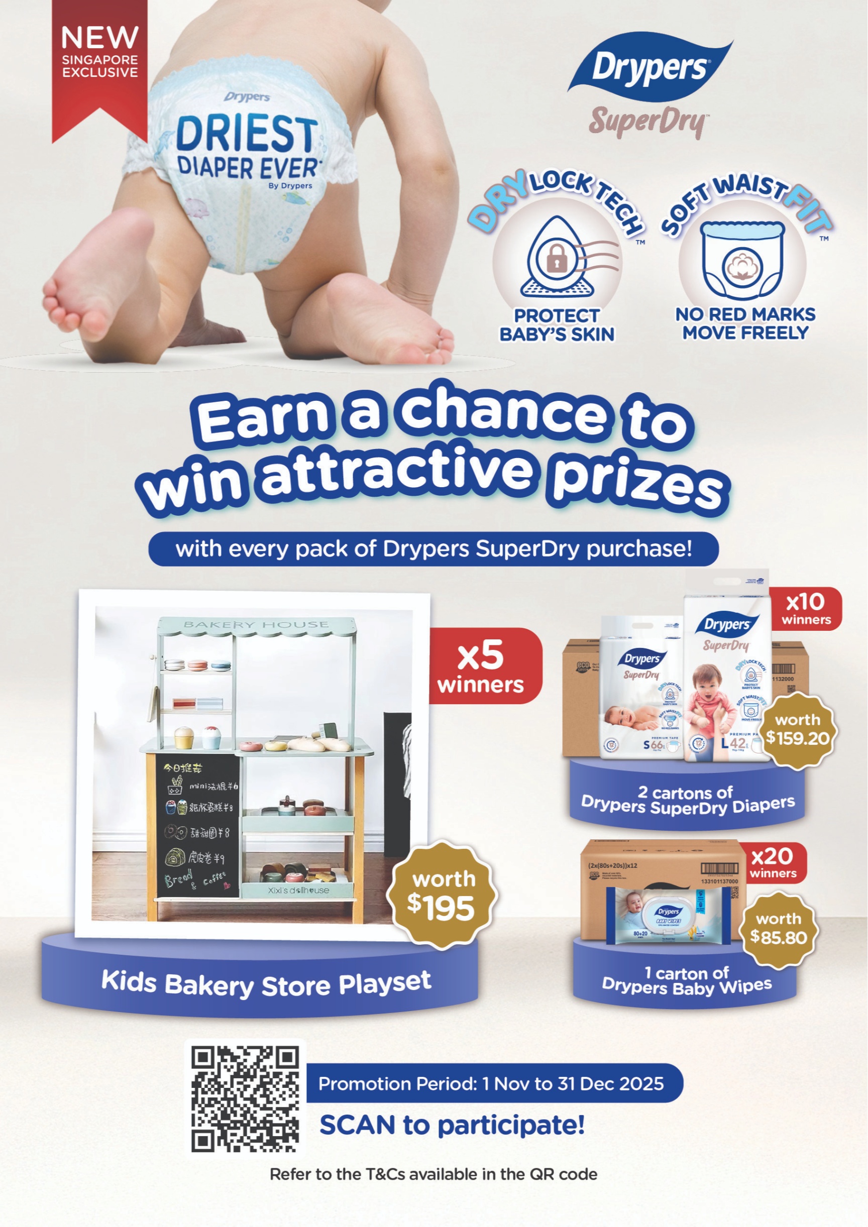 Drypers Official Store, Online Shop Dec 2025 | Shopee Singapore