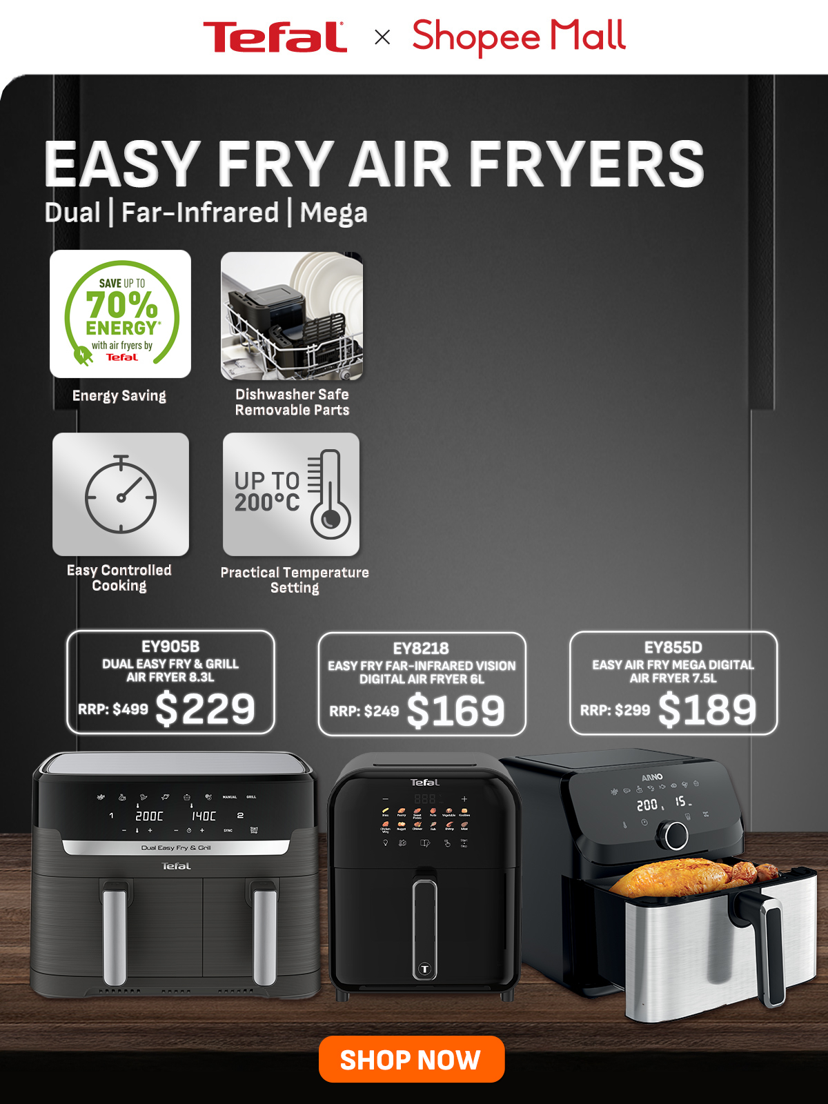 Tefal Official Store, Online Shop Mar 2026 | Shopee Singapore