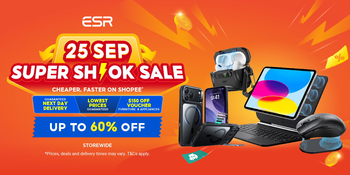 ESR Official Singapore, Online Shop Jun 2026 | Shopee Singapore