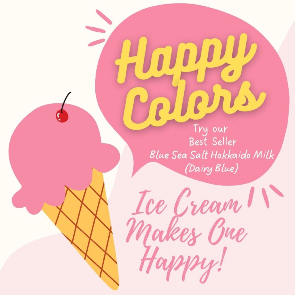 HAPPY COLORS Gelato & Ice Cream, Online Shop | Shopee Singapore